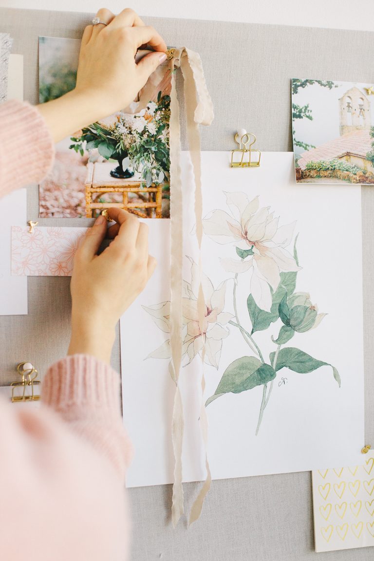 DIY Linen Pin Board - Monika Hibbs