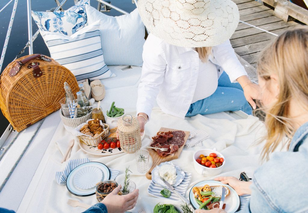 A Summer Picnic out Sailing - Monika Hibbs